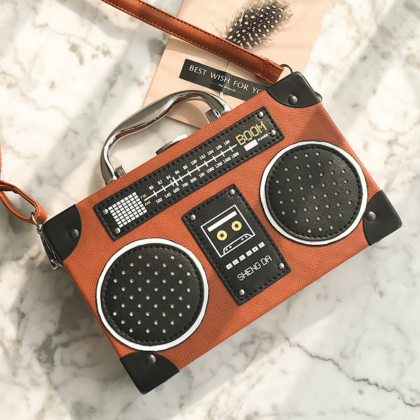Retro Radio Box Style Handbag Shoulder Bag on Luulla