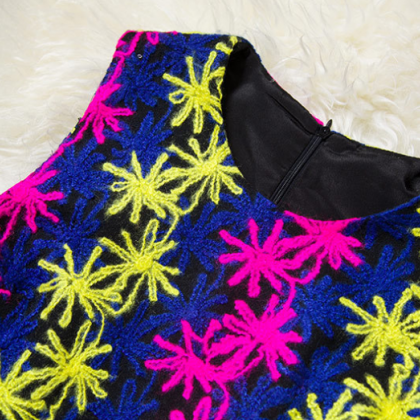 Woven Cloth Flower Dress on Luulla