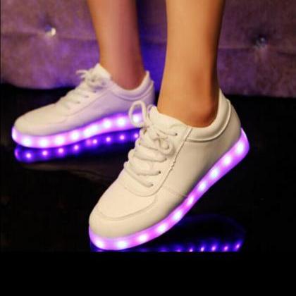2015 Design Colorful Glow Luminous Shoes The Shoe Lovers Led Unisex Usb ...
