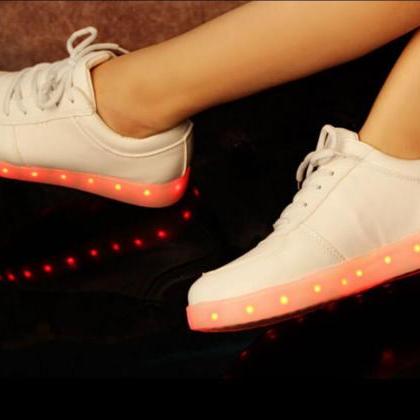 2015 Design Colorful Glow Luminous Shoes The Shoe Lovers Led Unisex Usb ...
