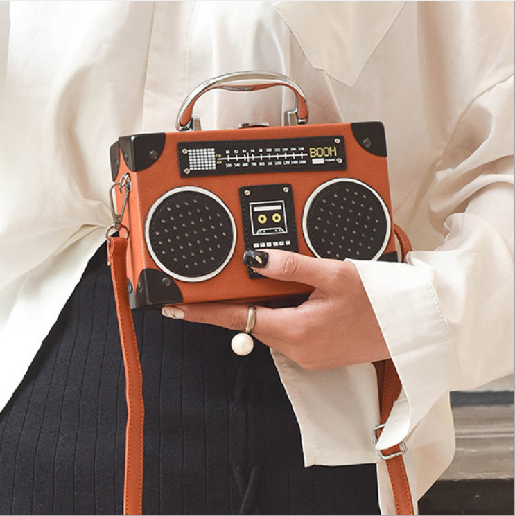 Retro Radio Box Style Handbag Shoulder Bag on Luulla
