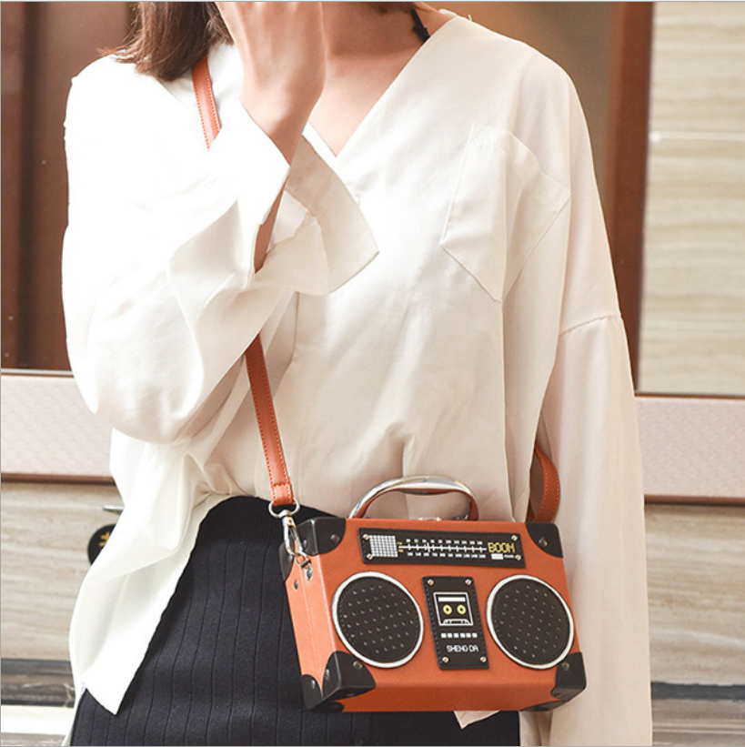 Retro Radio Box Style Handbag Shoulder Bag on Luulla