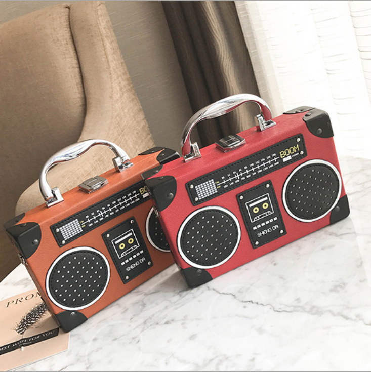 Retro Radio Box Style Handbag Shoulder Bag on Luulla