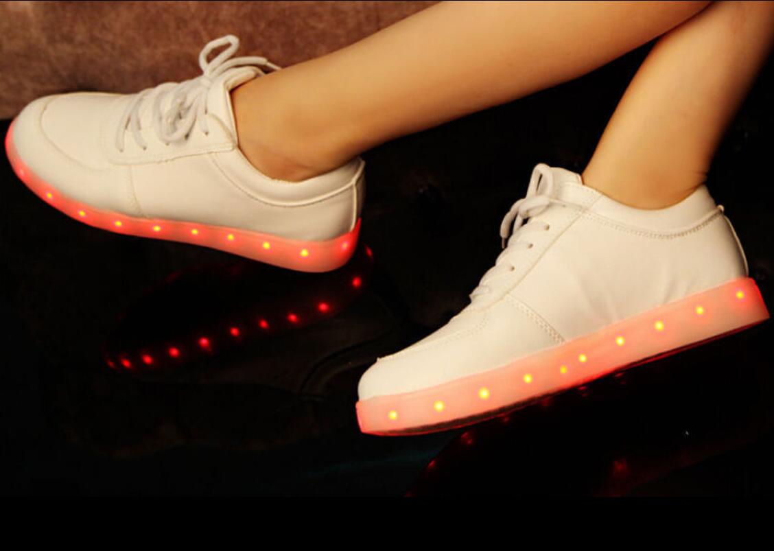 2015 Design Colorful Glow Luminous Shoes The Shoe Lovers Led Unisex Usb ...