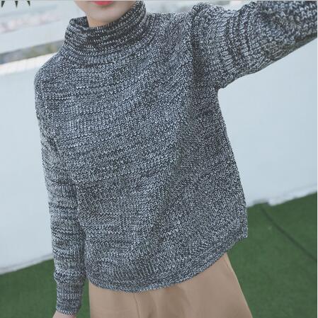 Women Harajuku High Collar Winter Sweater on Luulla