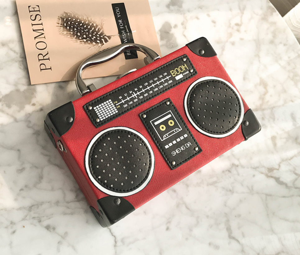 Retro Radio Box Style Handbag Shoulder Bag on Luulla