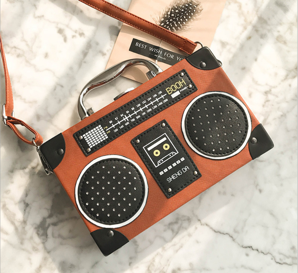 Retro Radio Box Style Handbag Shoulder Bag on Luulla