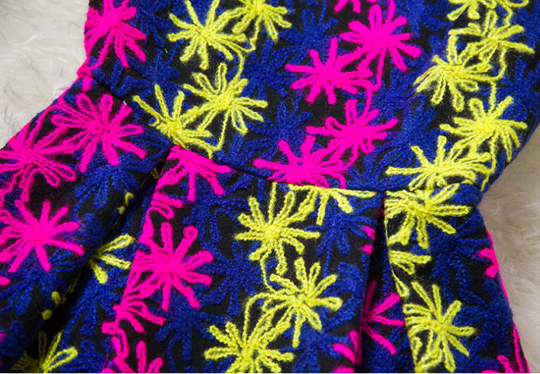 Woven Cloth Flower Dress on Luulla