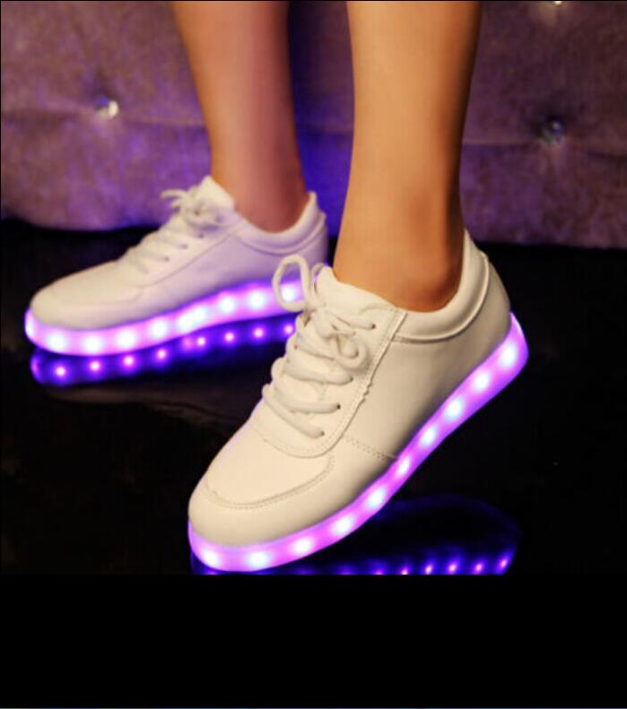 2015 Design Colorful Glow Luminous Shoes The Shoe Lovers Led Unisex Usb ...